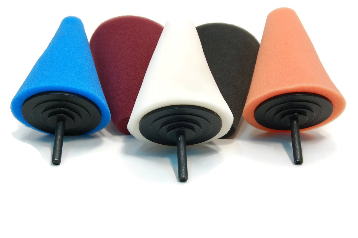 (5pc) Foam Cone Buffing & Polish Set for Drills – Rogue River Tools