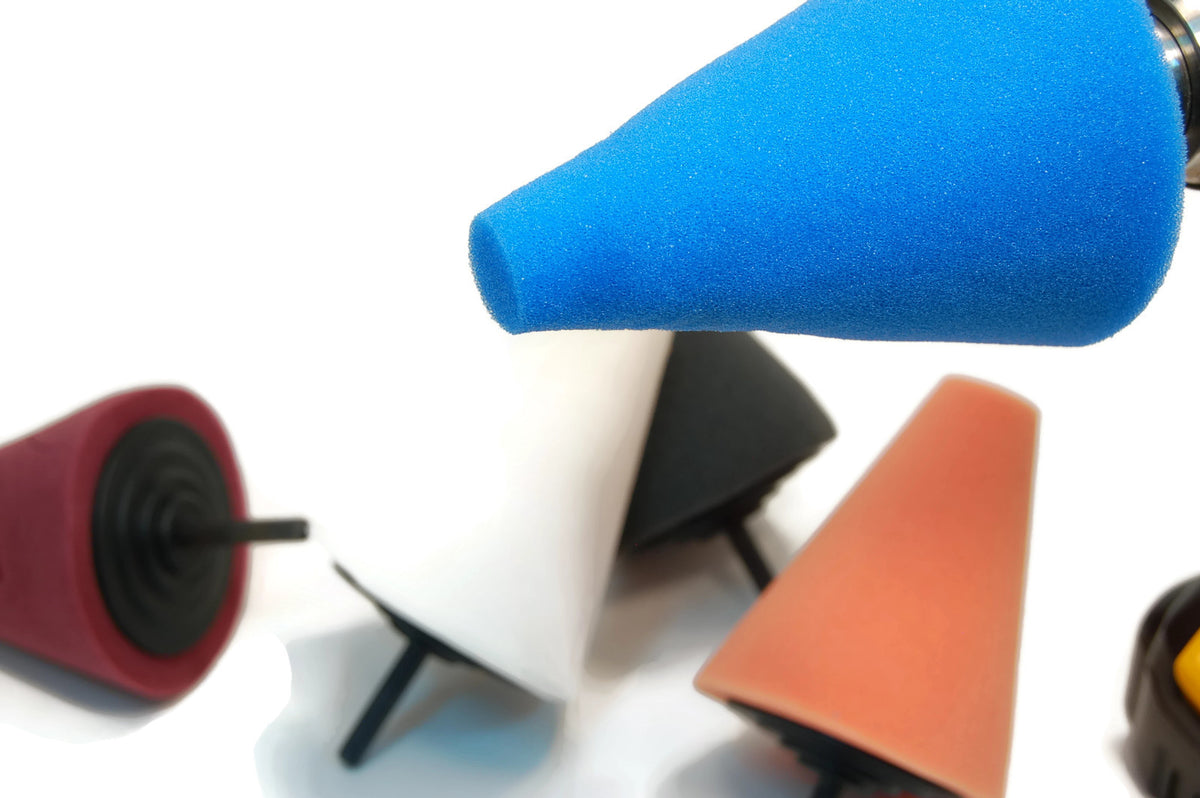 (5pc) Foam Cone Buffing & Polish Set for Drills – Rogue River Tools